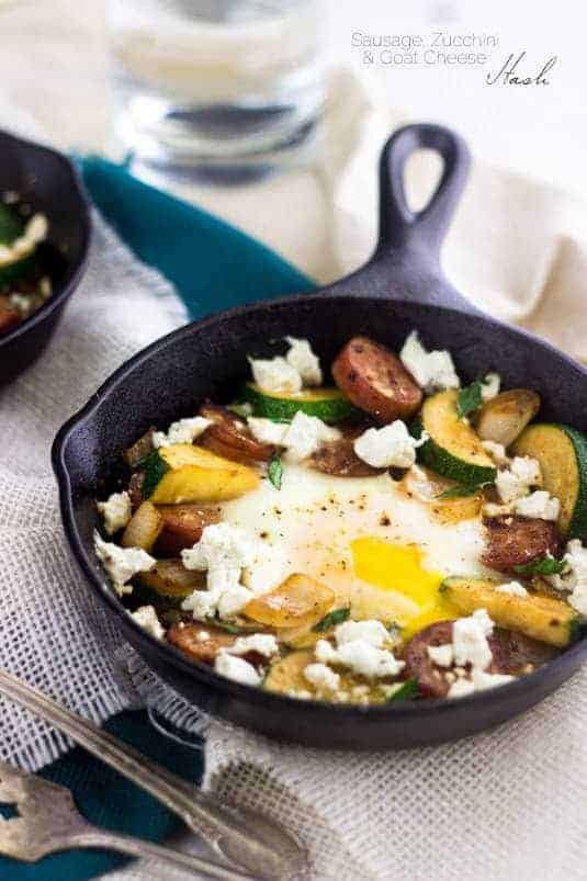 Hash recipe with Zucchini,Turkey Sausage and Goat Cheese - Food Faith ...