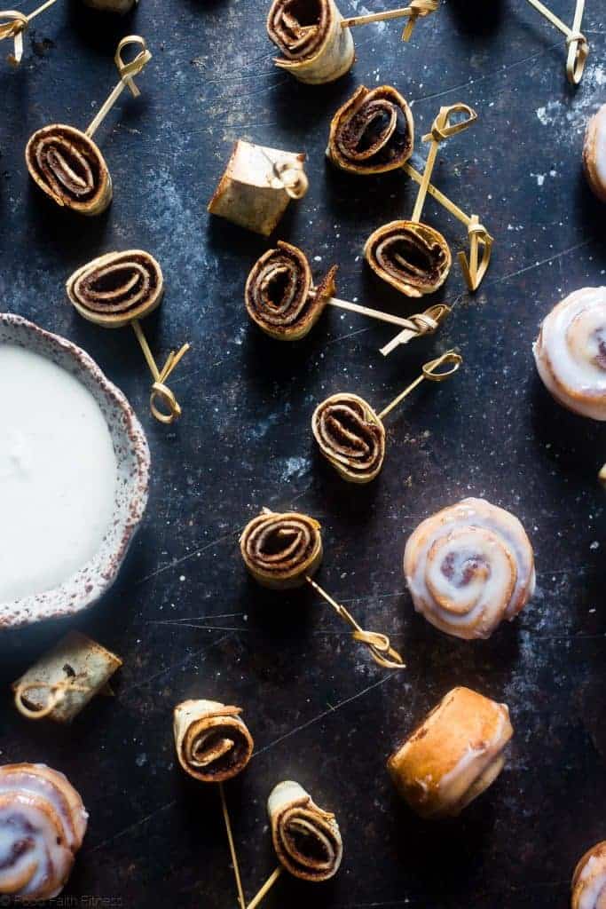 Vegan Cinnamon Roll Pinwheel Bites Recipe | Food Faith Fitness