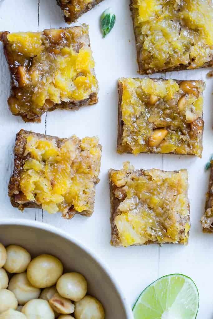 Tropical Paleo Magic Cookie Bars | FoodFaith Fitness