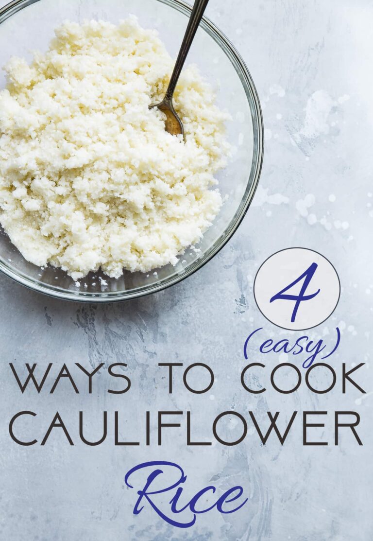 How to Cook Cauliflower Rice (4 Ways) | Food Faith Fitness