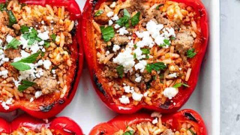 Mediterranean Grilled Stuffed Peppers