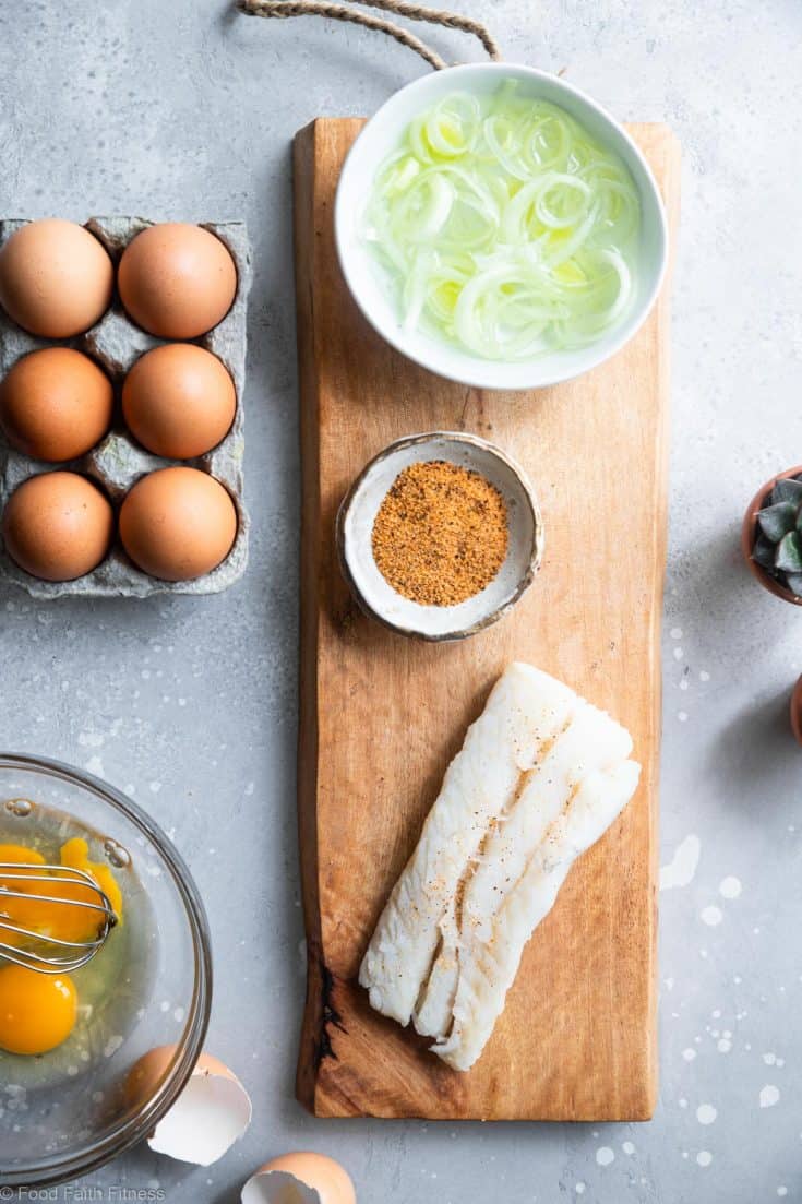 Cod Scrambled Eggs | Food Faith Fitness