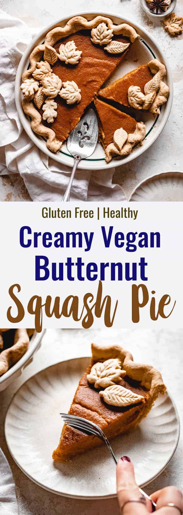 Creamy Vegan Butternut Squash Pie - Food Faith Fitness