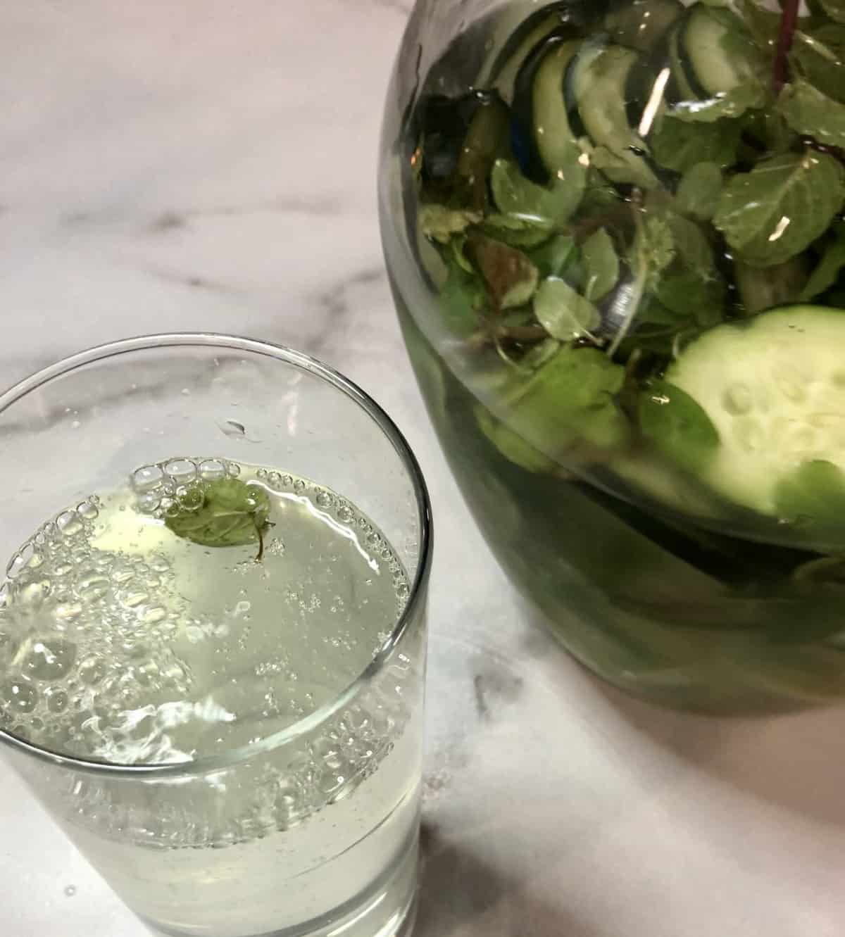 Cucumber-Mint Water | Food Faith Fitness