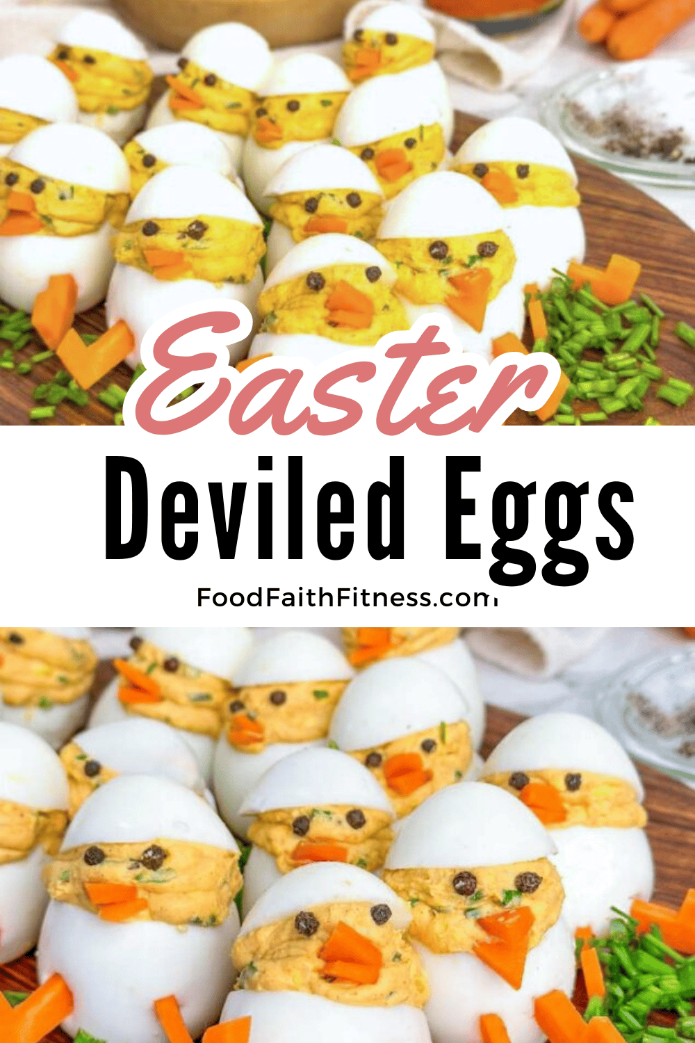 Easter Deviled Eggs (Easter Chicks) - Food Faith Fitness