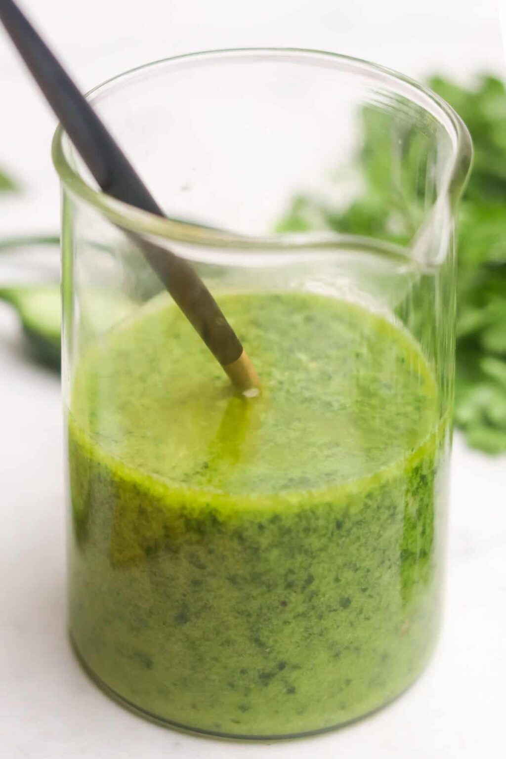 Cilantro-Lime Dressing (Cilantro Vinaigrette) - Food Faith Fitness