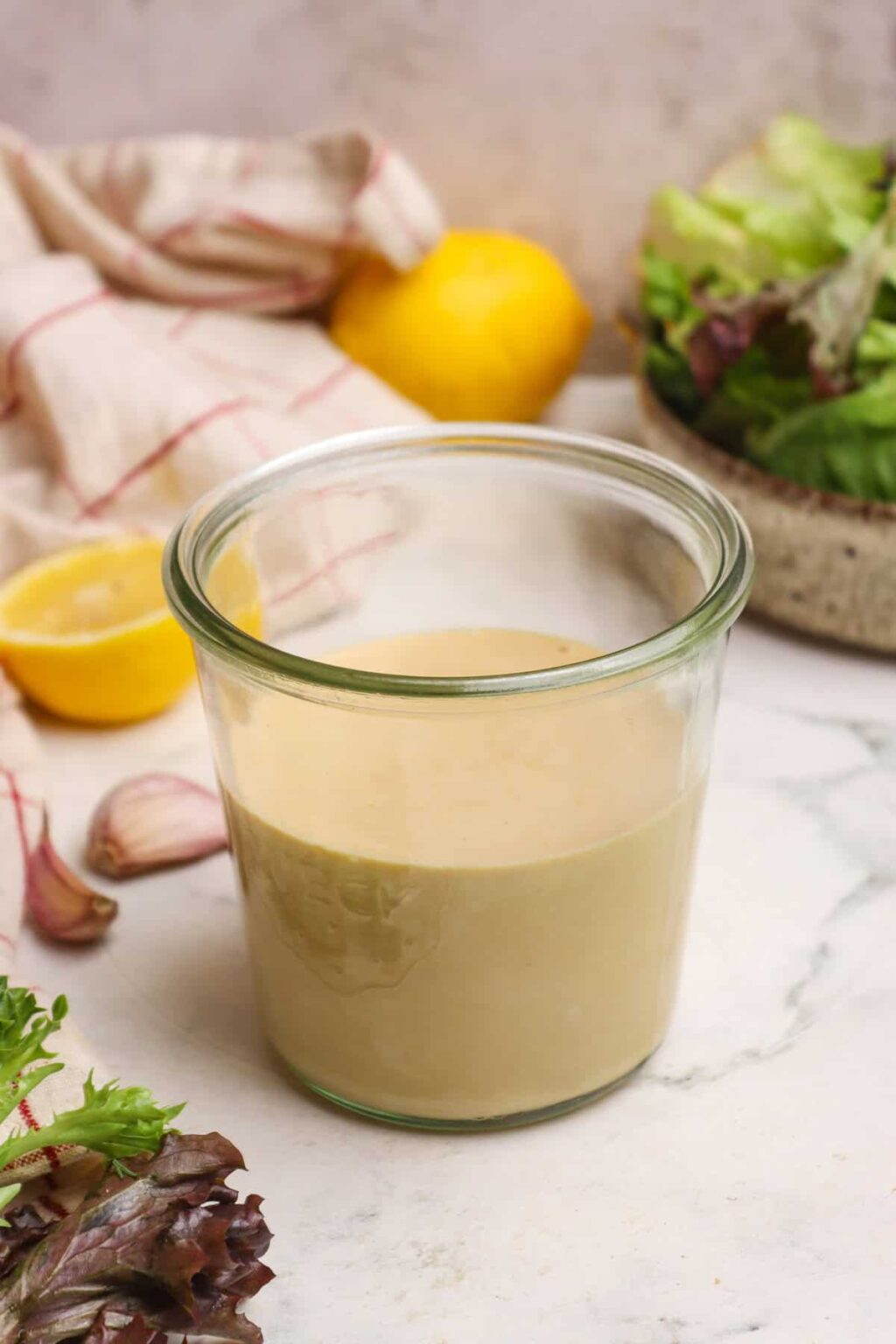 Tahini Salad Dressing Recipe (with Lemon) - Food Faith Fitness