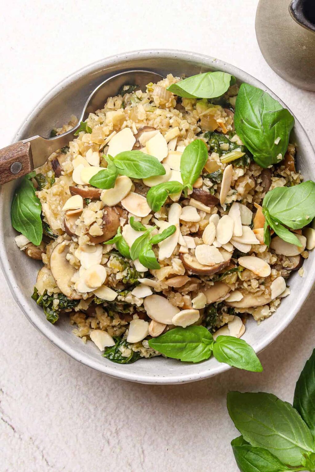 Mushroom Cauliflower Rice - Food Faith Fitness