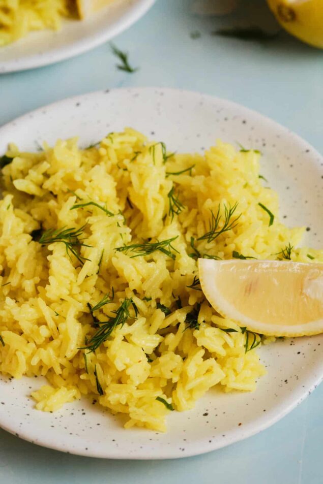 Greek Lemon Rice - Food Faith Fitness