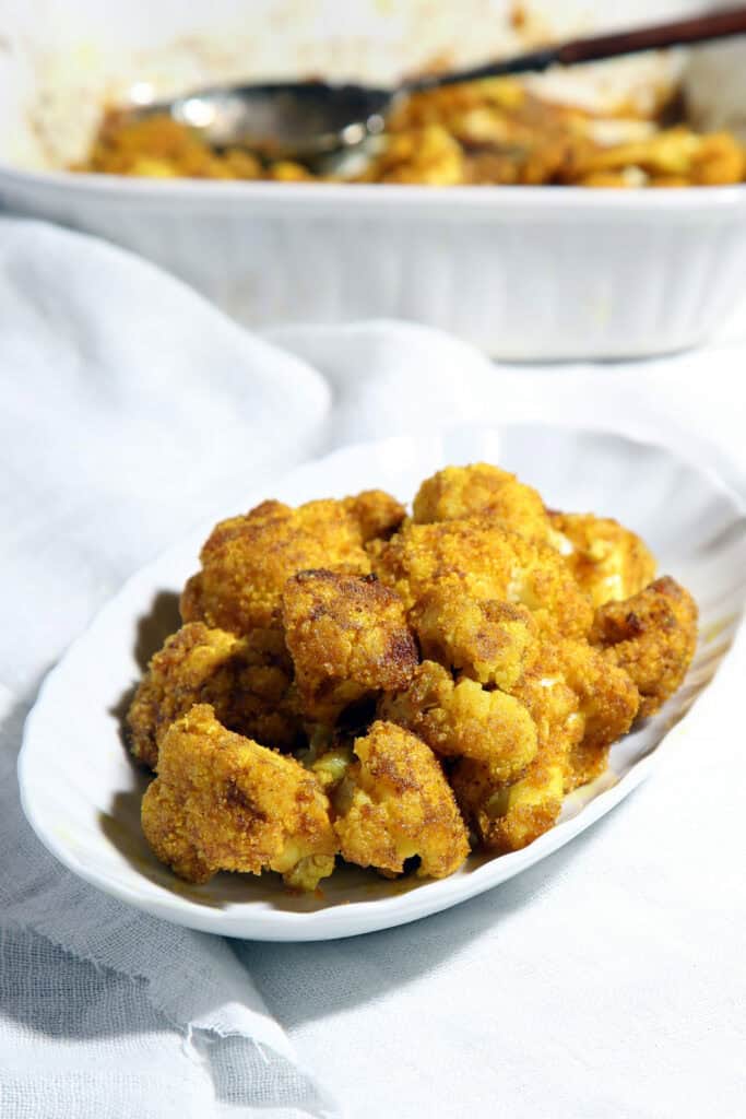 Spicy Roasted Cauliflower - Food Faith Fitness