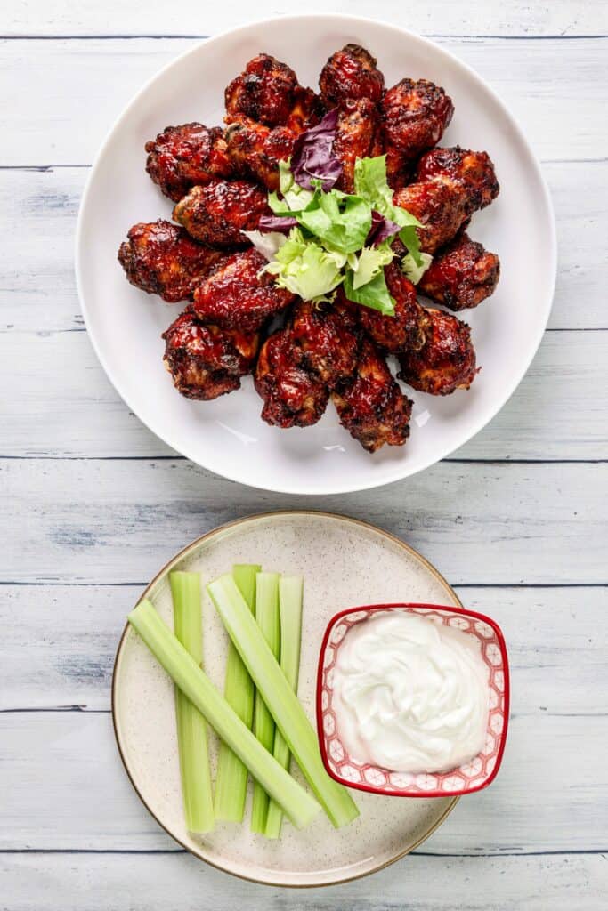 Air Fryer BBQ Chicken Wings - Food Faith Fitness