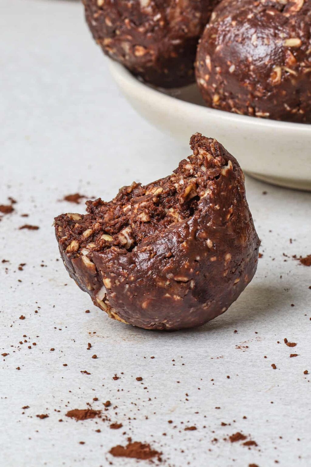 Chocolate No-Bake Energy Bites - Food Faith Fitness