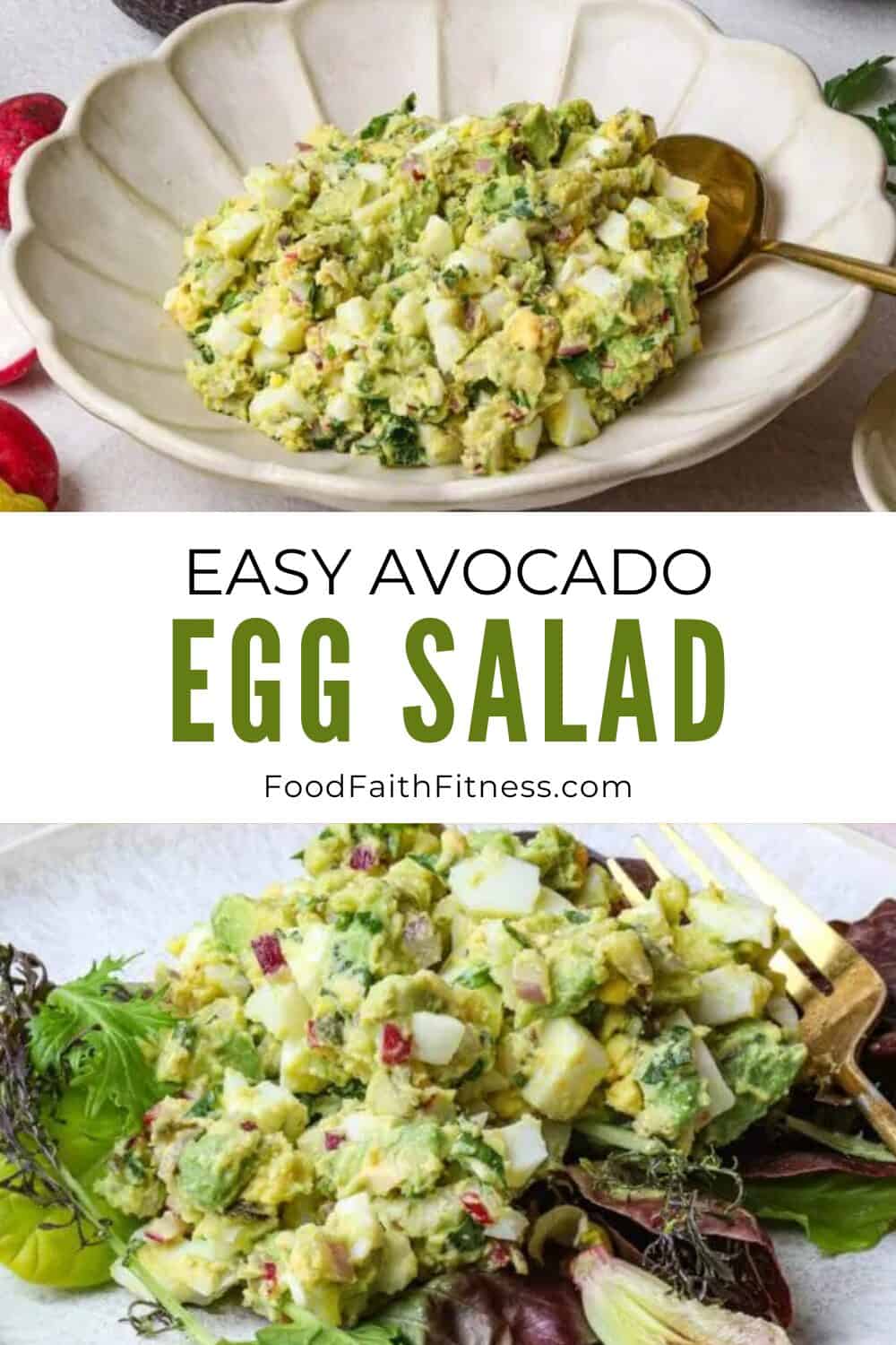 Easy Avocado Egg Salad - Food Faith Fitness