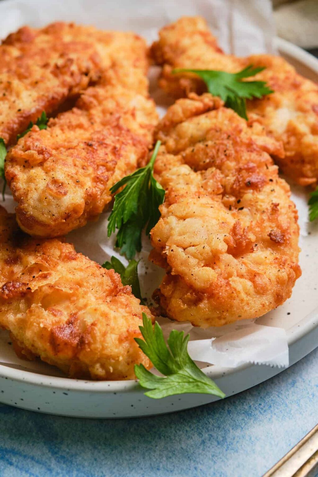 Crispy Buttermilk Fried Chicken Tenders - Food Faith Fitness