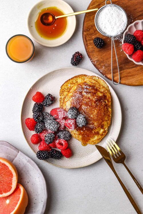 Easy Pancakes For One - Food Faith Fitness