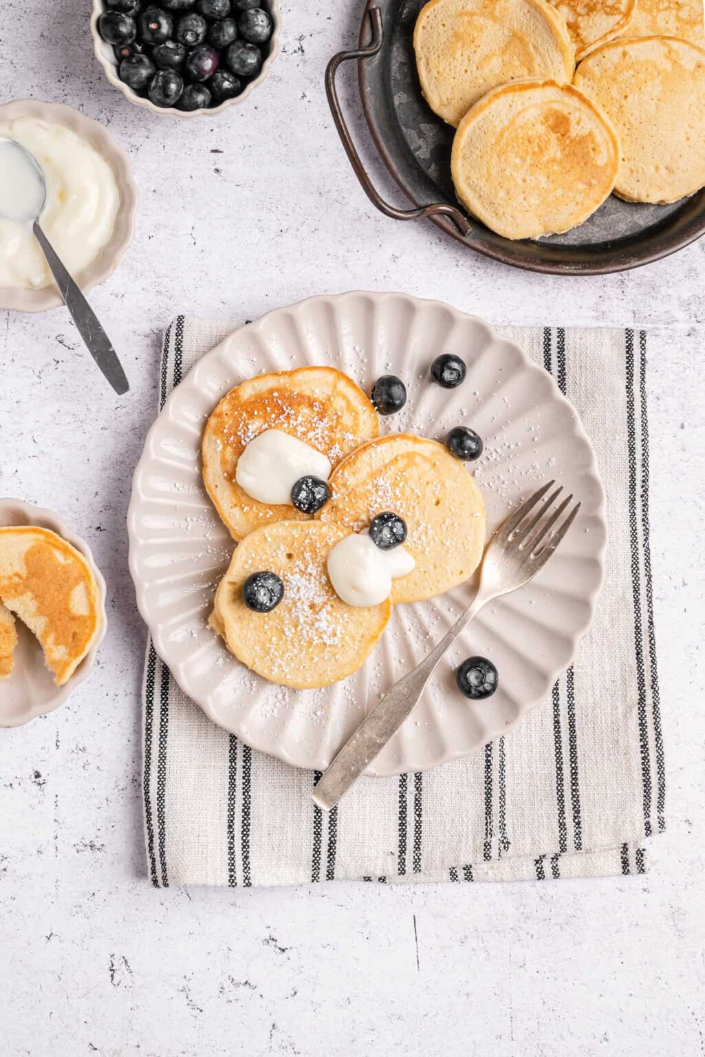 Fluffy Pancakes Without Baking Powder - Food Faith Fitness