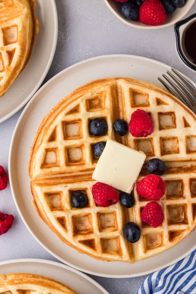Easy Bisquick Waffle Recipe - Food Faith Fitness