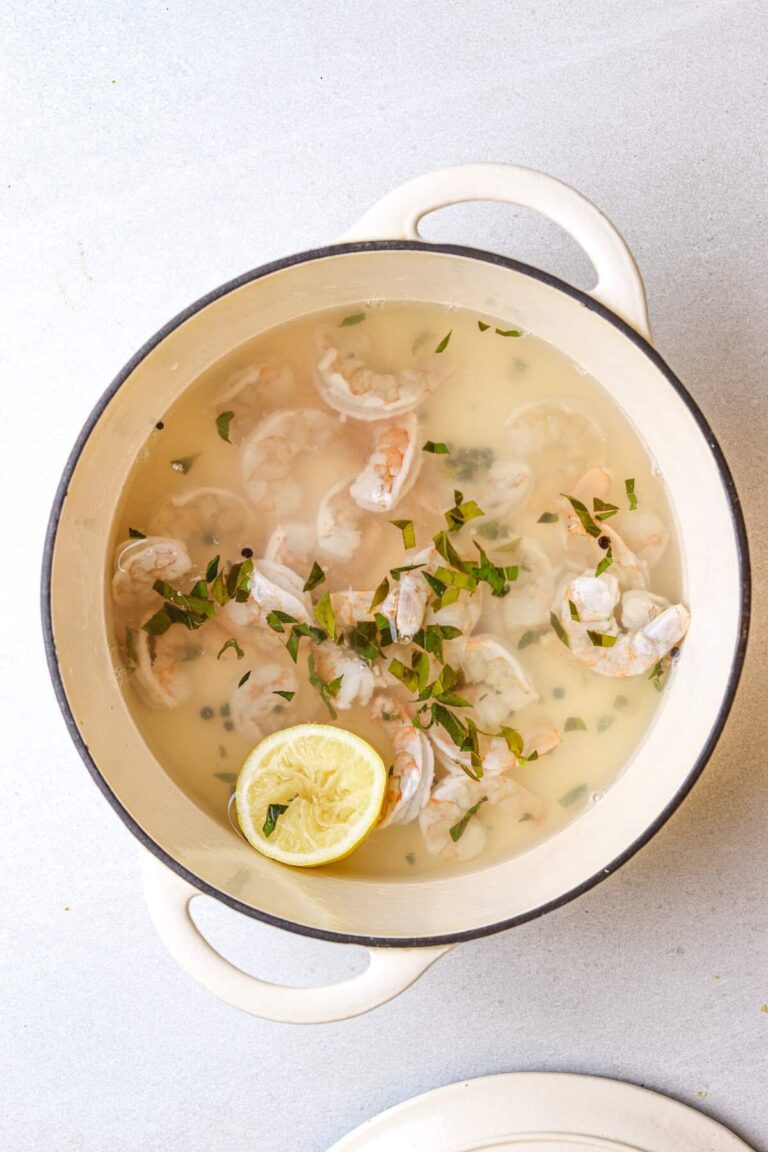 Easy Poached Shrimp - Food Faith Fitness