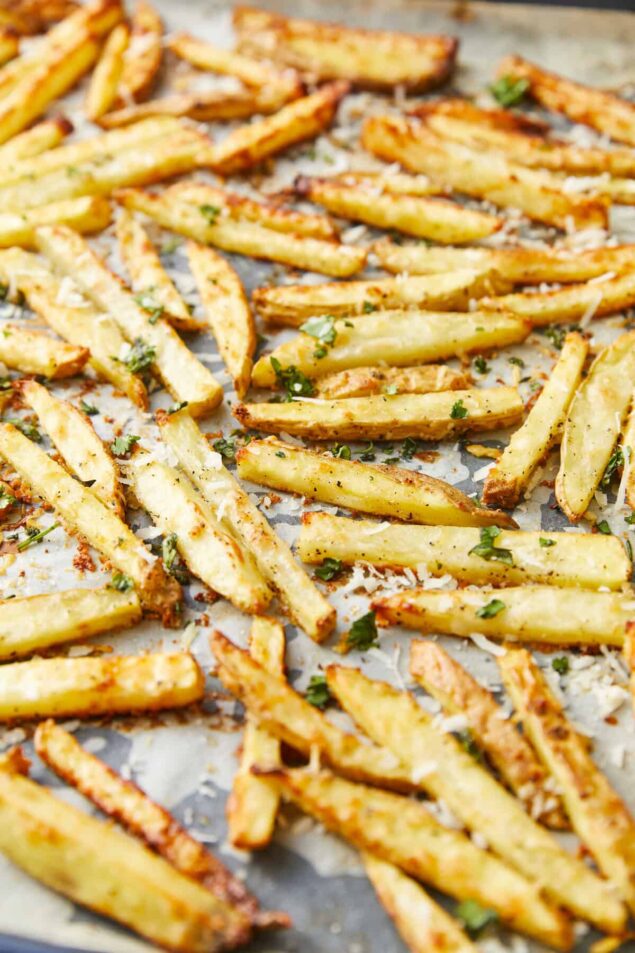 Garlic-Parmesan Fries - Food Faith Fitness
