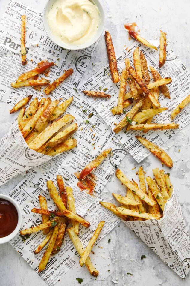 Garlic-Parmesan Fries - Food Faith Fitness