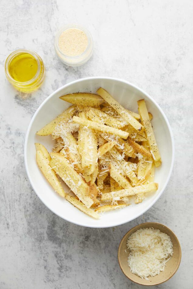 Garlic-Parmesan Fries - Food Faith Fitness