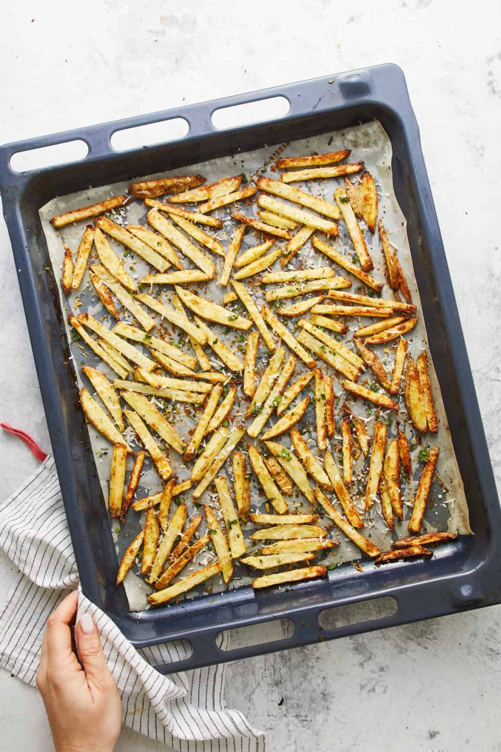 Garlic-Parmesan Fries - Food Faith Fitness