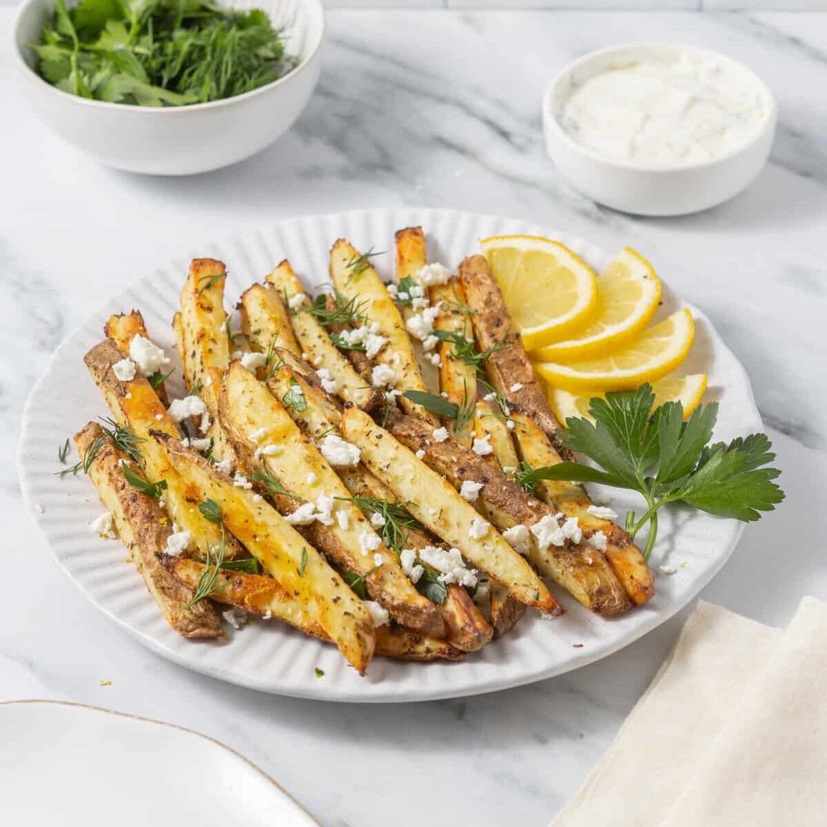 Greek Fries - Food Faith Fitness