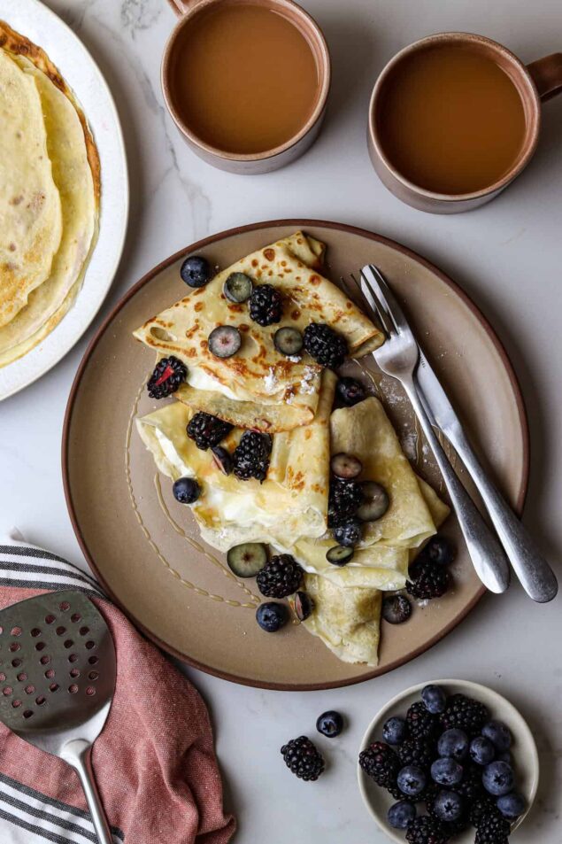 How to Make Crêpes With Pancake Mix - Food Faith Fitness