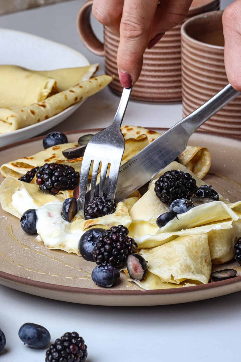 How to Make Crêpes With Pancake Mix - Food Faith Fitness