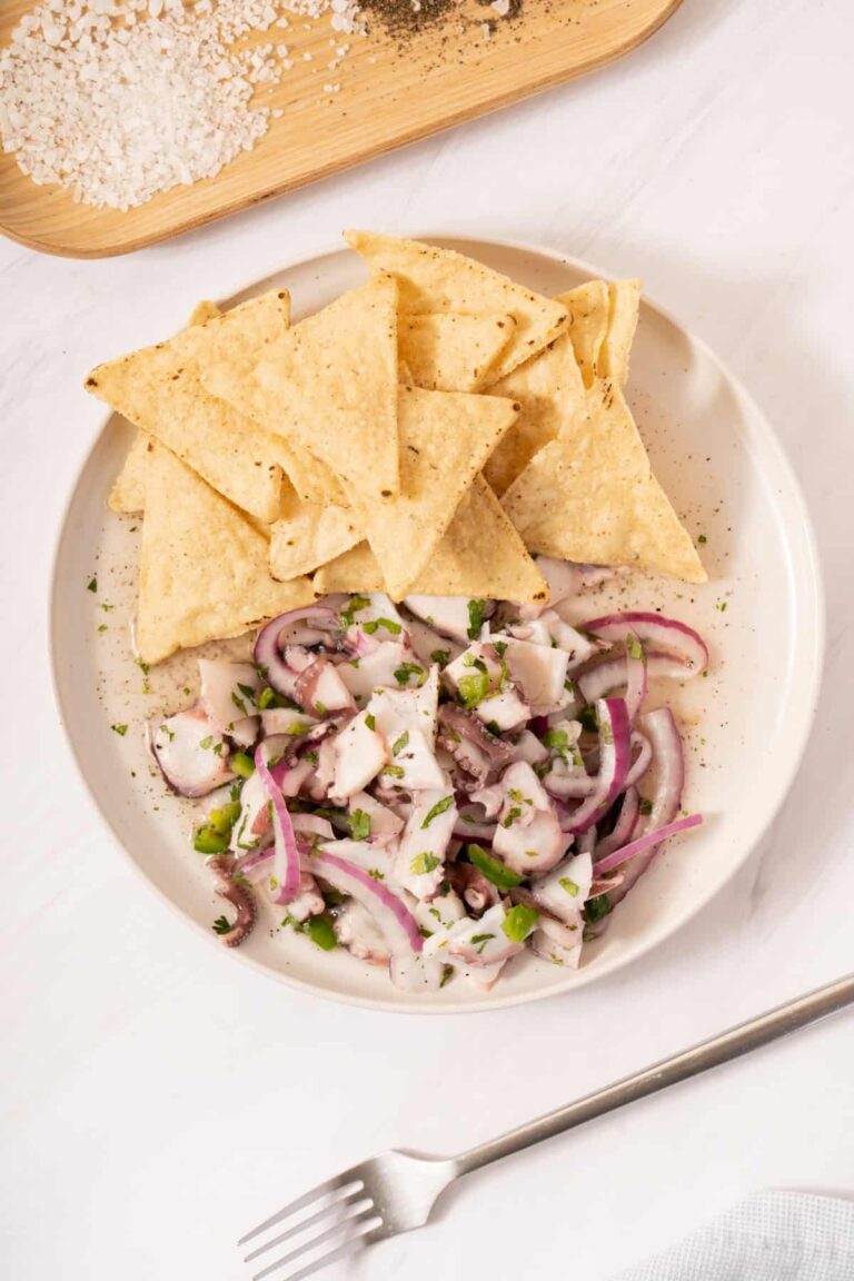 Octopus Ceviche (Ceviche De Pulpo) - Food Faith Fitness