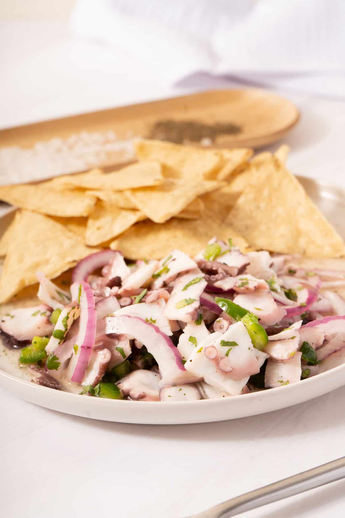 Octopus Ceviche (Ceviche de Pulpo) - Food Faith Fitness