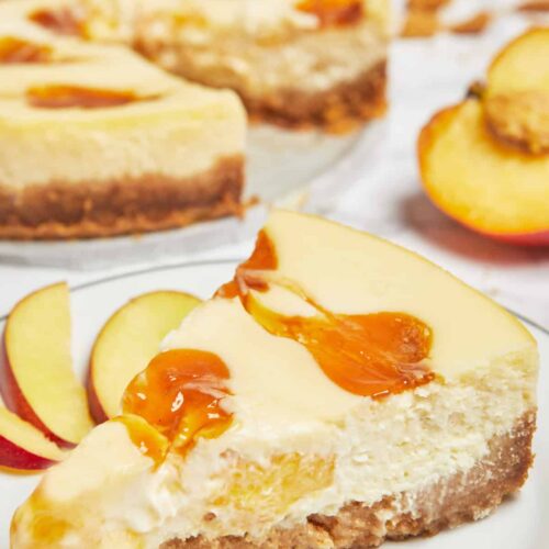 Peach Cheesecake - Food Faith Fitness