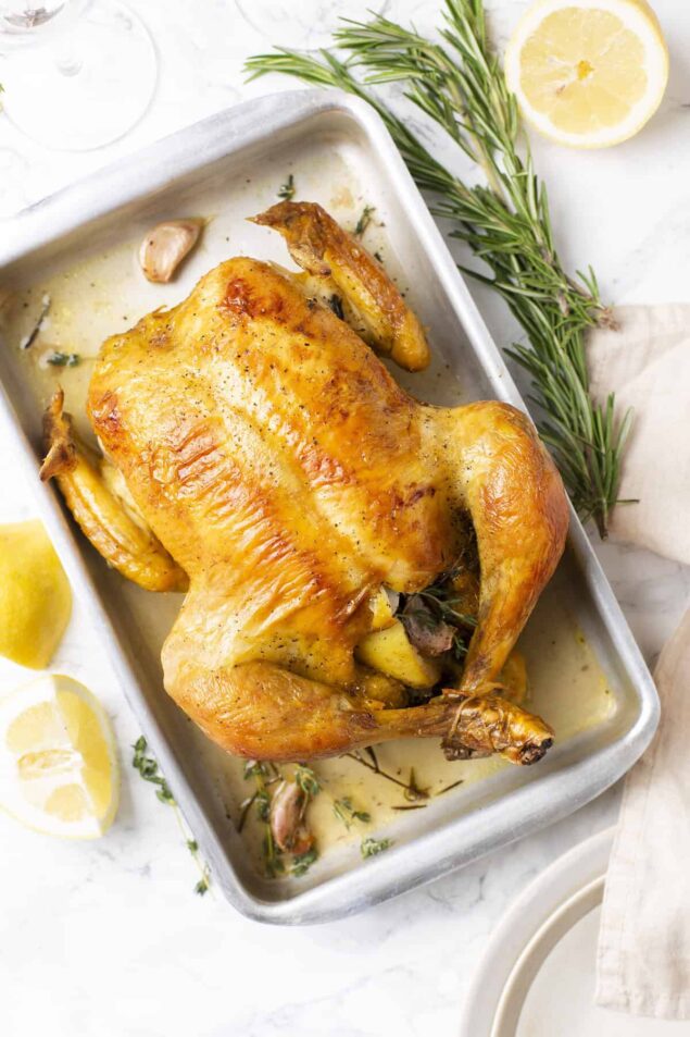 Poulet Rôti Recipe (French Roast Chicken) - Food Faith Fitness