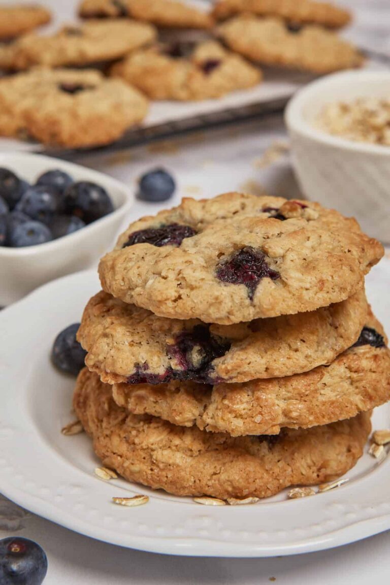 Blueberry Oatmeal Cookies - Food Faith Fitness