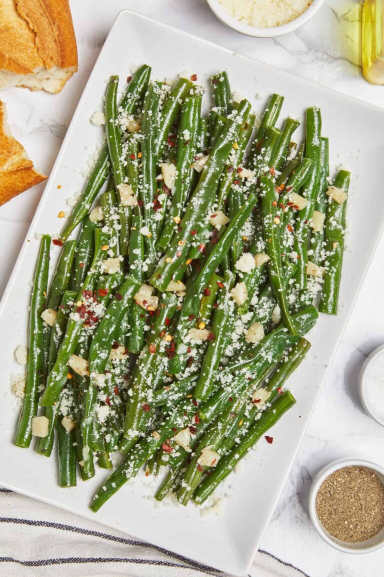Garlic-Parmesan Green Beans - Food Faith Fitness