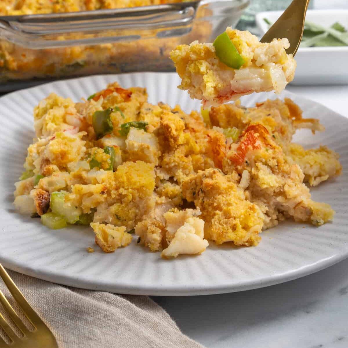 Seafood Stuffing - Food Faith Fitness
