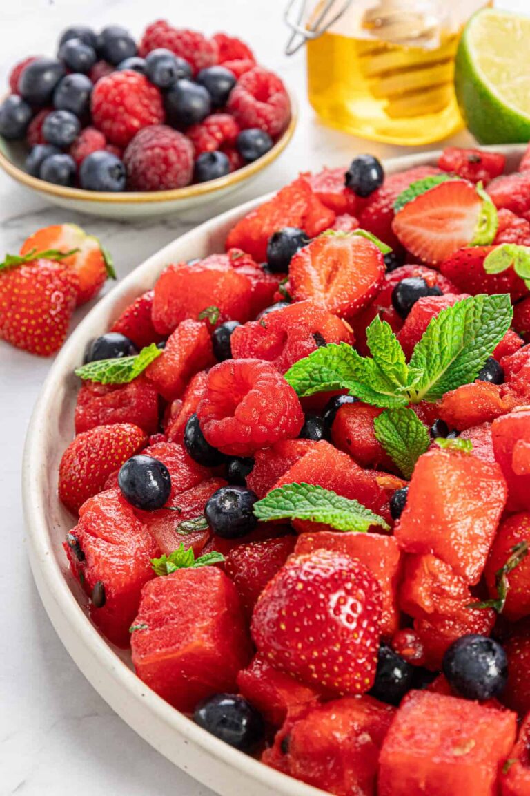 Watermelon Fruit Salad - Food Faith Fitness