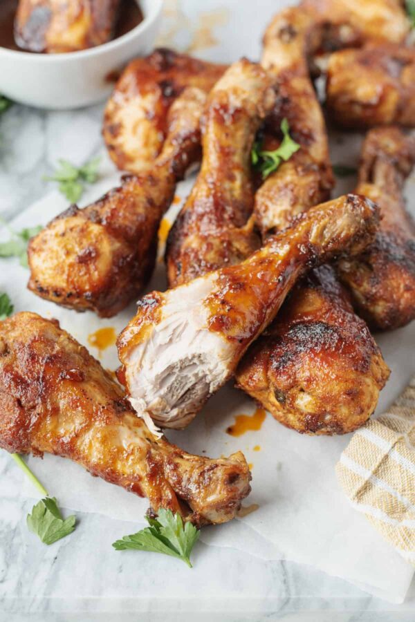 Baked BBQ Chicken Legs - Food Faith Fitness