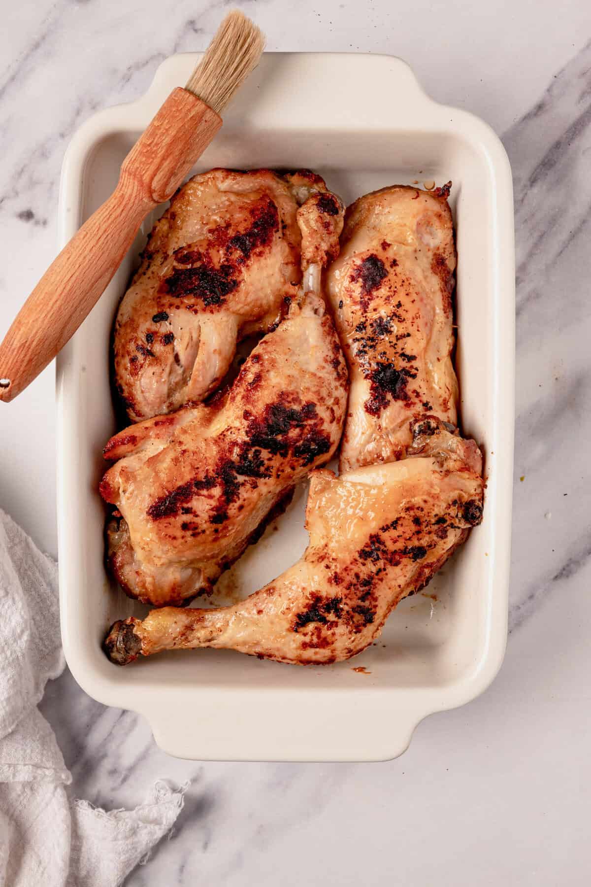 Baked Chicken Leg Quarters - Food Faith Fitness