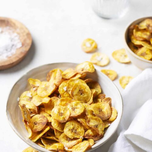 Baked Plantain Chips - Food Faith Fitness