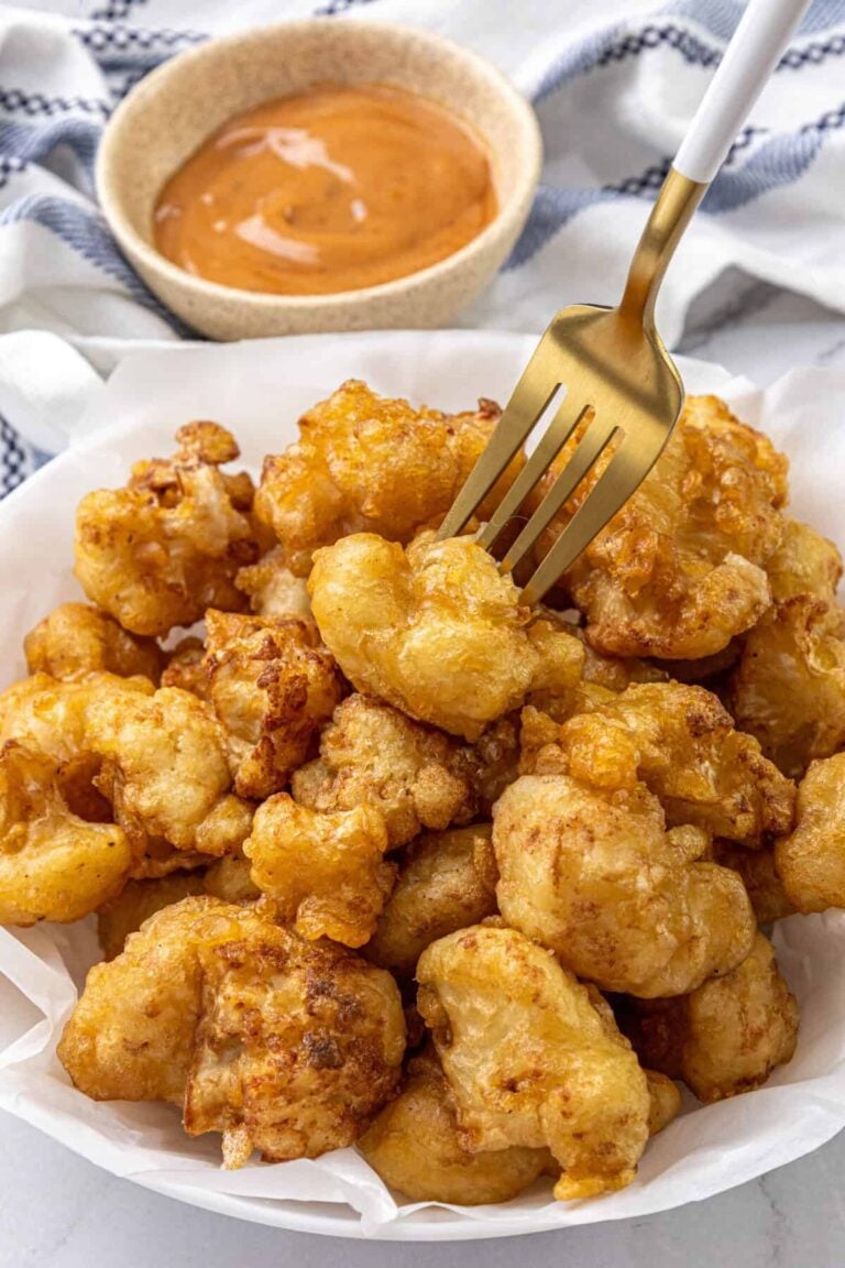 Deep-Fried Cauliflower - Food Faith Fitness