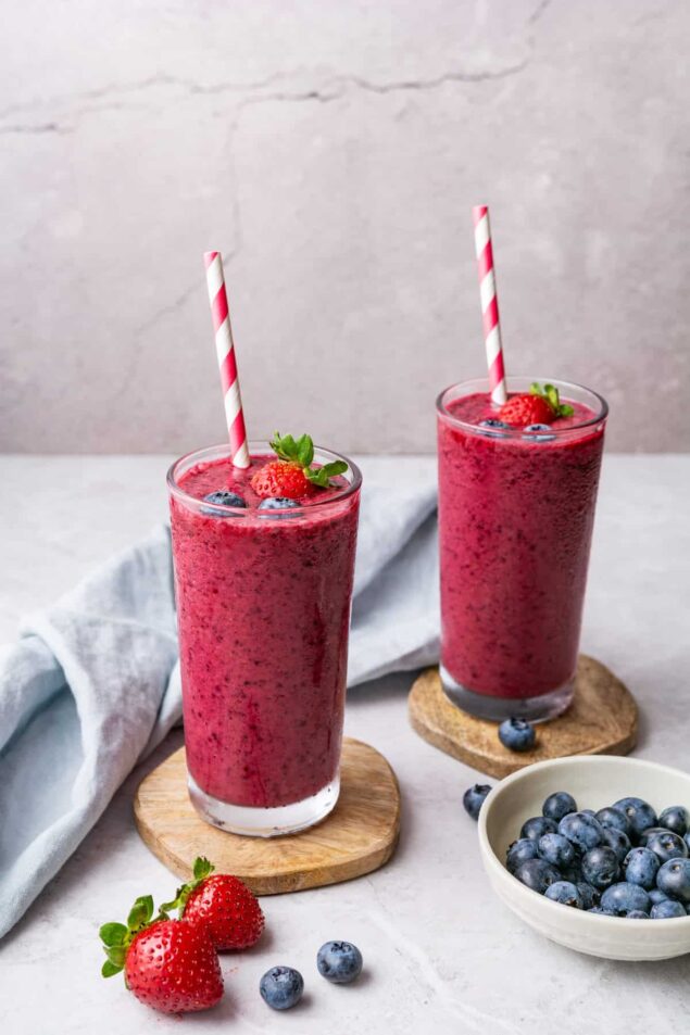 Frozen Fruit Smoothie Recipe - Food Faith Fitness