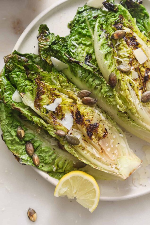 Grilled Romaine Salad - Food Faith Fitness