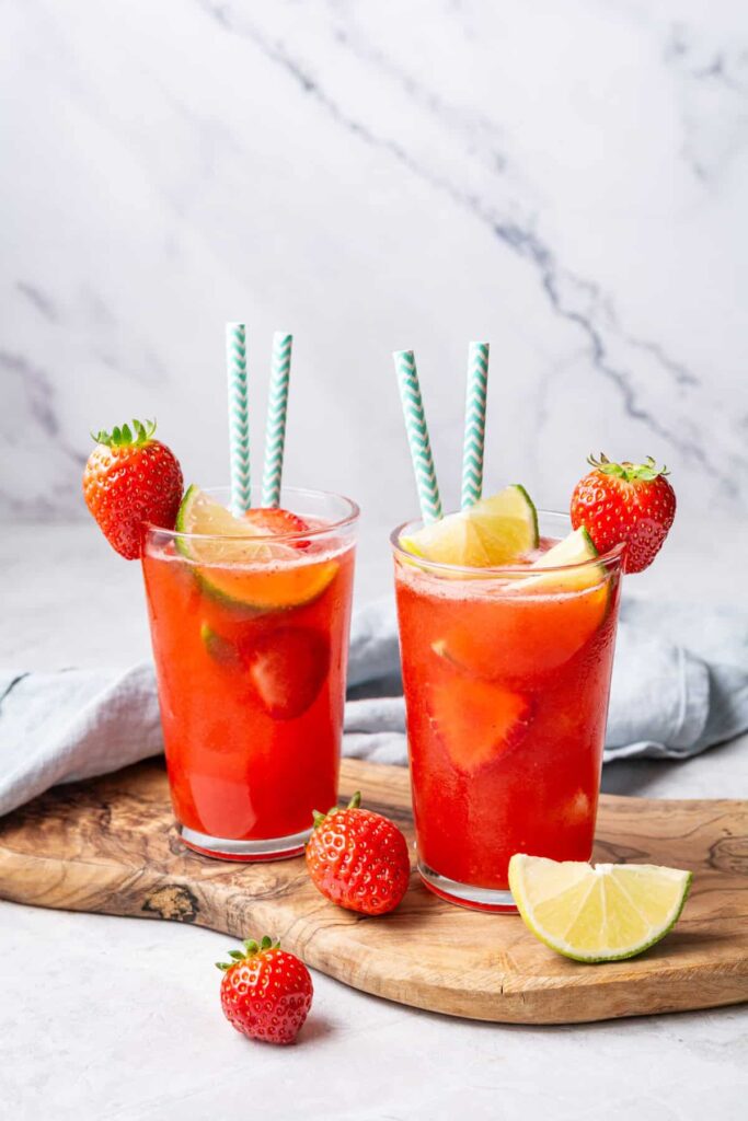 Strawberry Agua Fresca - Food Faith Fitness