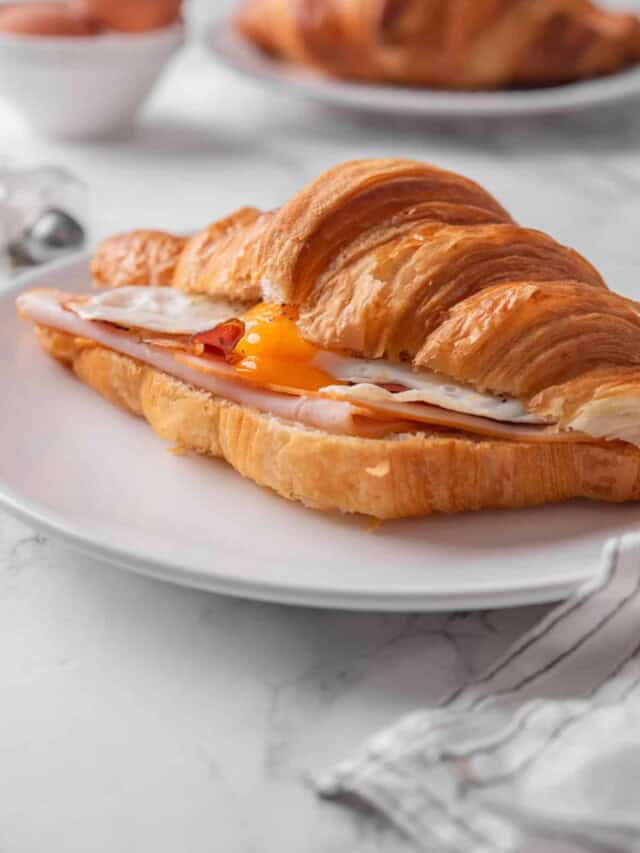 Croissant Breakfast Sandwich - Food Faith Fitness