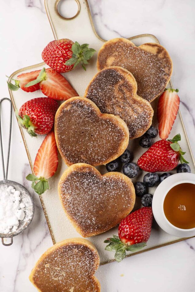 Heart-Shaped Pancakes - Food Faith Fitness