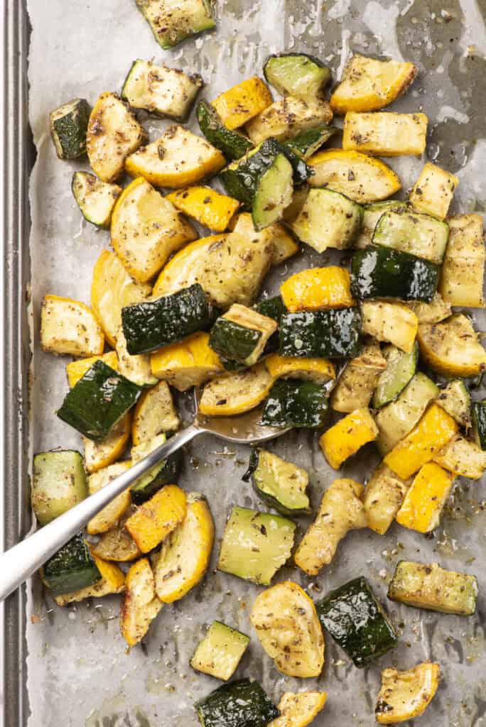 Roasted Zucchini and Squash - Food Faith Fitness