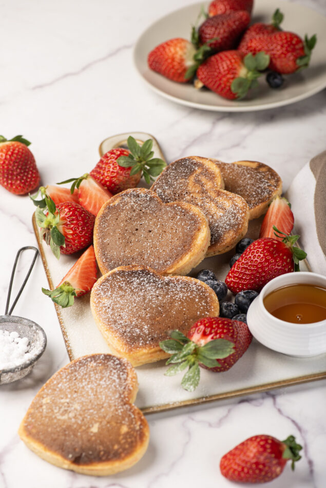 Heart-Shaped Pancakes - Food Faith Fitness