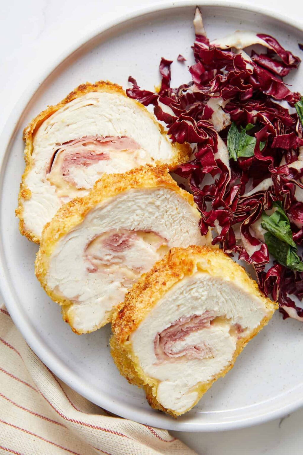 Air-Fryer Chicken Cordon Bleu - Food Faith Fitness