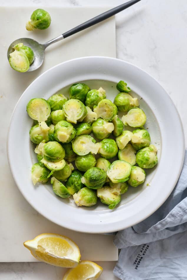 Boiled Brussels Sprouts - Food Faith Fitness